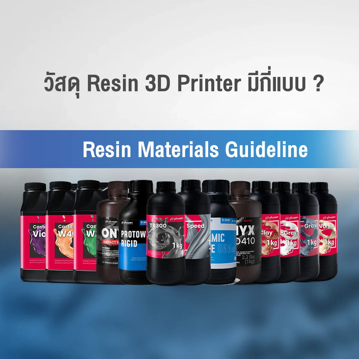 เรซิ่นสำหรับเครื่องพิมพ์ 3 มิติ (3D Printer Resin) มีกี่ชนิด เลือกใช้อ ...