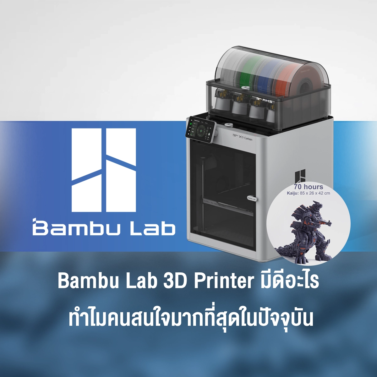 Bambu Lab 3D Printer มีดีอะไร ทำไมคนสนใจมากที่สุดในปัจจุบัน