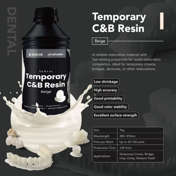 Phrozen Temporary Crown and Bridge Resin 1 kg