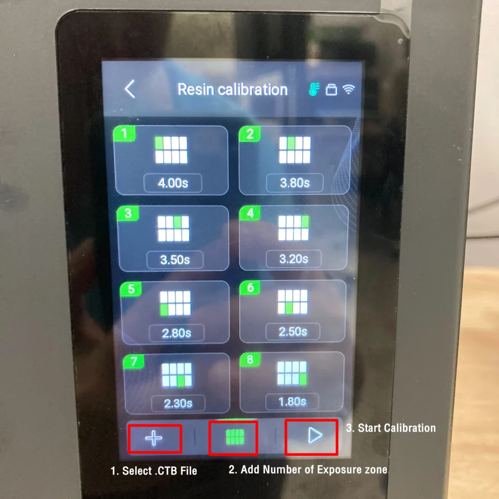 การใช้งาน Resin Calibration ใน Elegoo Saturn 4 และ Mars 5