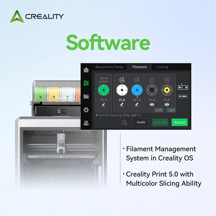 Creality K2 Plus Combo - Professional 3D Printer 350 mm size